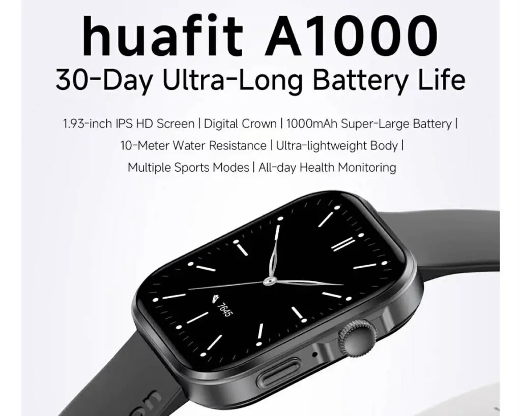 Huafit A1000 Smartwatch - 500 Days, Longest Standby time In Smartwatches